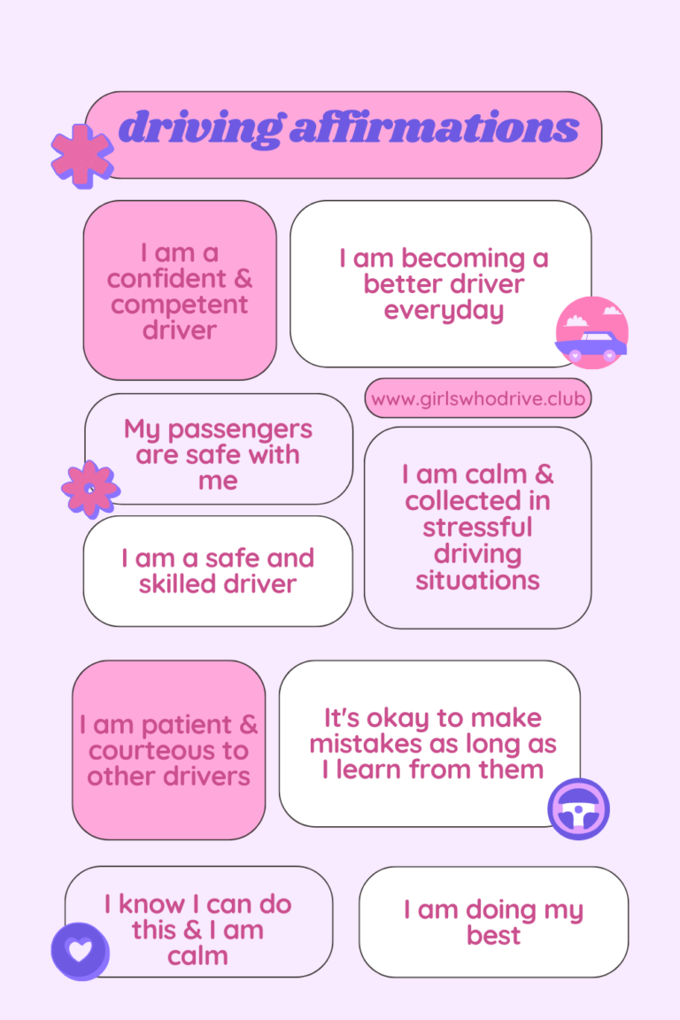 40 Driving Affirmations to Keep You Calm & Confident - Girls Who Drive